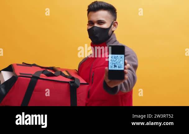 Contactless delivery qr code Stock Videos & Footage - HD and 4K Video ...