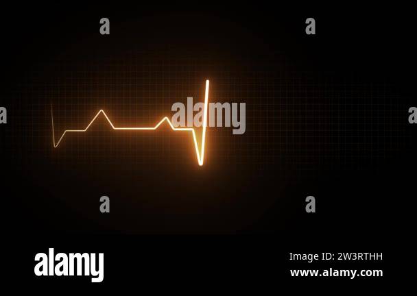 Heart Rhythm Background 4K Heartbeat monitor EKG line monitor ...