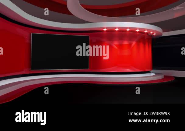 Studio. News Studio. Red Studio. News room. The perfect backdrop for ...