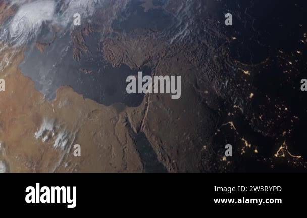 Egypt night satellite view Stock Videos & Footage - HD and 4K Video ...