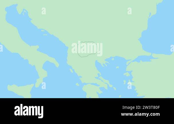 Map of Macedonia with pin of country capital. Macedonia Map with ...