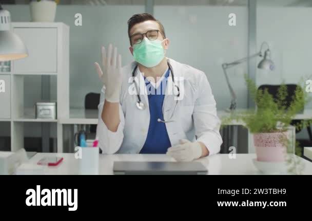 The doctor tells the camera about the basic rules of protection against ...