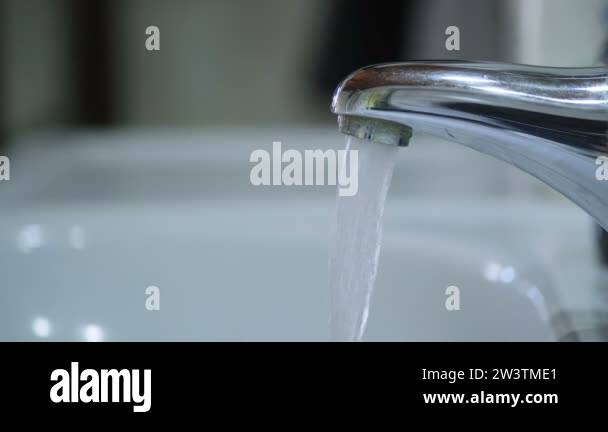 Tap Water Flowing Wastage Potable Water Save Water Conservation