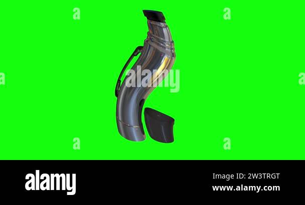 8 animations 3d metal thermo hot drinks green screen beverage chroma ...