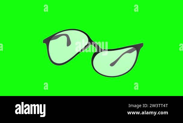 8 different animations 3d glasses reading prescription vision green ...