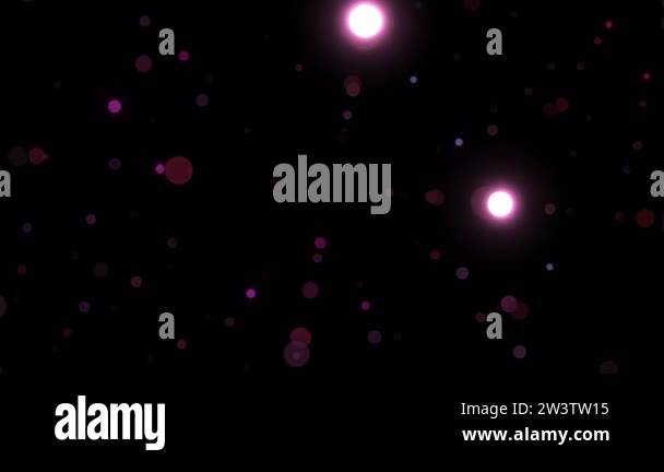 Abstract Colorful Blinking and Flashing Light Bulb Flares Loop Rotation ...