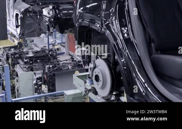 Commercial mass production at automatic Conveyor belt of factory line ...