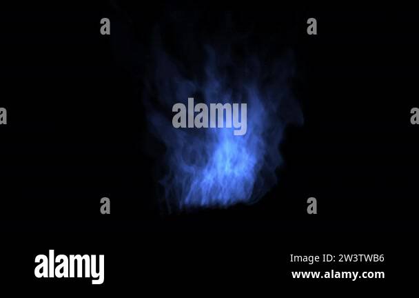 Realistic fire animation on black background . 4K animation for film ...