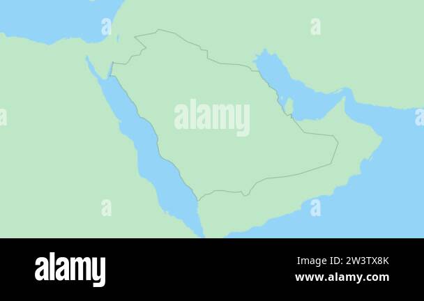Map of Saudi Arabia with pin of country capital. Saudi Arabia Map with ...