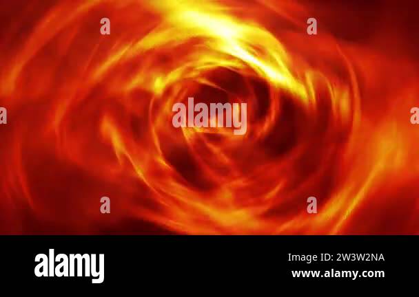 Abstract fire energy tunnel vortex energy flows in modern seamless loop animation. 4K 3D ...