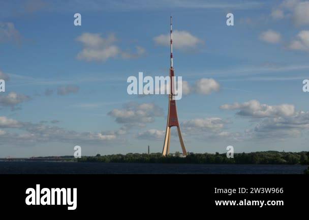 The Riga Radio and TV Tower the tallest structure in the Baltic states ...