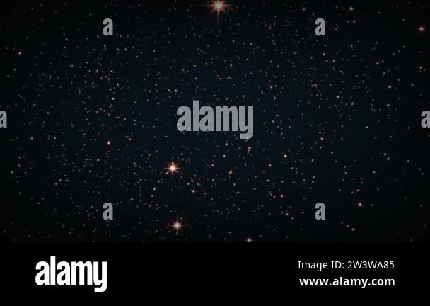Motion of shinny stars animation on black background. Rotating stars on ...