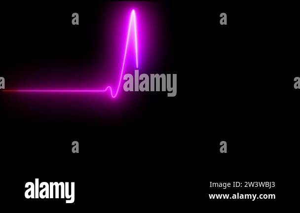 EKG Heartbeat Display Monitor - Motion Graphics, seamless loop ...