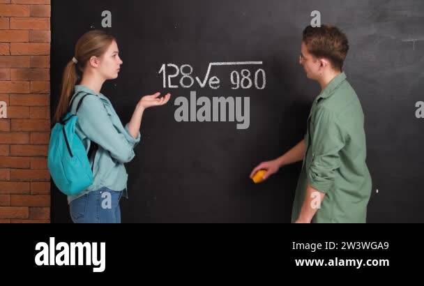 Teenage boy declaring his love to girl at school Stock Video Footage ...
