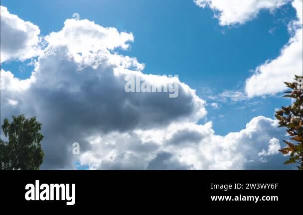 The movement of clouds in different directions.Multilevel white ...