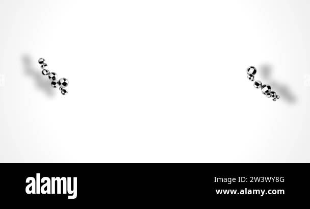 Intro animation. Two groups of black and white balls collide and ...