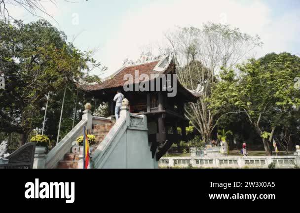 Temple Hanoi Vietnam Confucius Ancient historical complex pagoda Arch ...