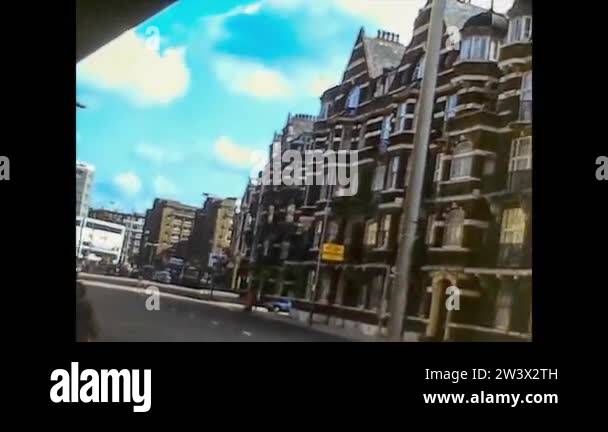 LONDON, UK 9 JUNE 1975: Streets of London in daily life taken up in the ...