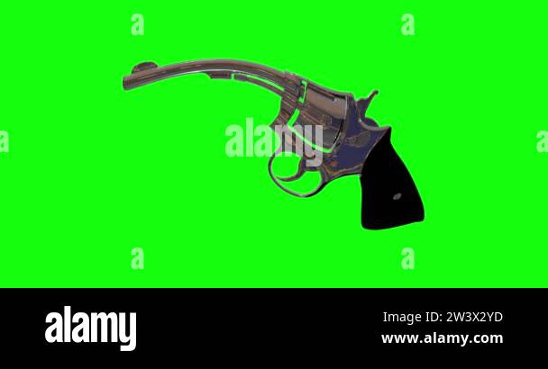 8 animations revolver magnum shiny metal old 3d pistol cowboy western ...