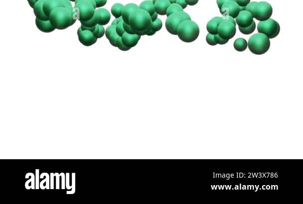 The concept of skin regeneration. Green molecules pass through the ...