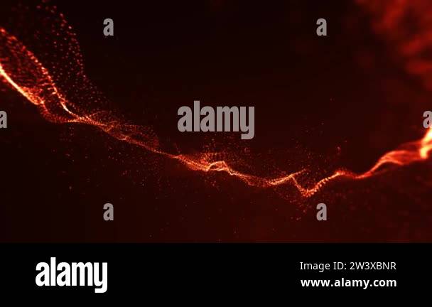 Abstract Fire Particles Landscape Fx Background Loop/ 4k animation of ...