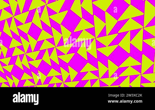 Color pattern with geometric shapes on a minimal black background ...