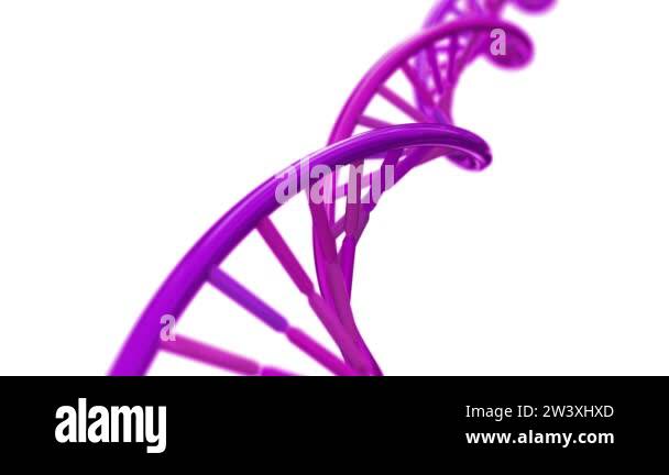 DNA spinning RNA double helix slow science electron microscope closeup ...