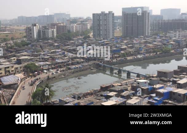 Mumbai slum contrast Stock Videos & Footage - HD and 4K Video Clips - Alamy