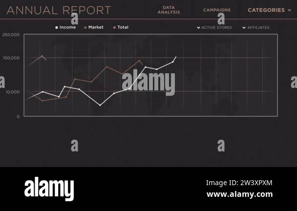 Animated growth chart data infographic Stock Video Footage - Alamy