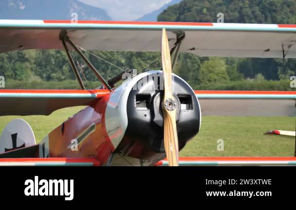 Red Fokker Dr. I Airplane of the Red Baron ace of the First Wold War ...