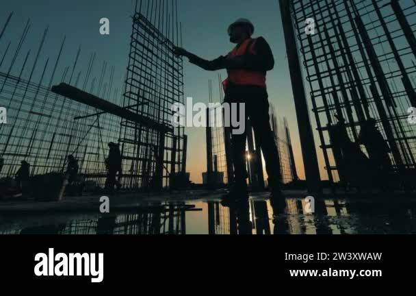 Construction industry, construction project, building process during ...