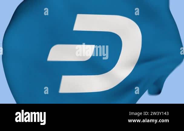 Dash Crumpled Fabric Flag Intro. Crypto Flag. Cryptocurrency ...