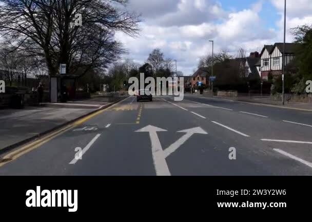 SALFORD, MANCHESTER, UNITED KINGDOM - CIRCA APRIL, 2021: Car front view ...