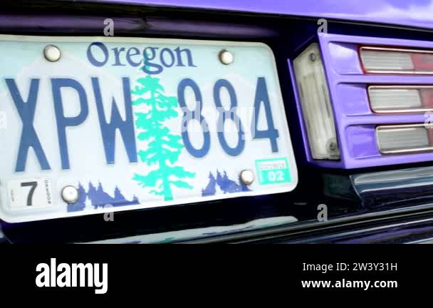 Oregon vehicle registration plate Stock Videos & Footage - HD and 4K ...