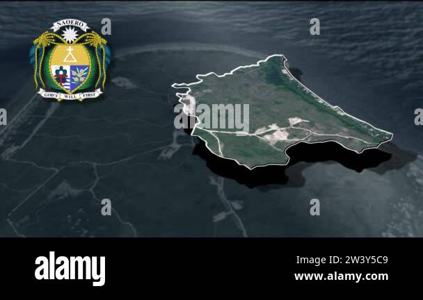 Districts of Nauru animation map Stock Video Footage - Alamy