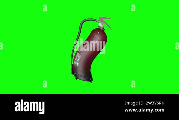 8 animations fire extinguisher flame green screen 3d safety chroma key ...