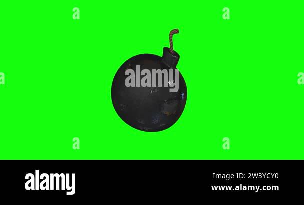 8 animations 3d black metal bomb detonation explosive atomic green ...
