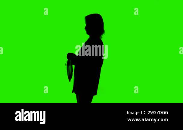 Video of womans silhouette pay back money Stock Video Footage - Alamy