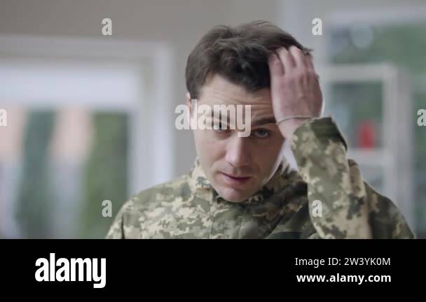 Army soldier standing adjusting military Stock Videos & Footage - HD ...