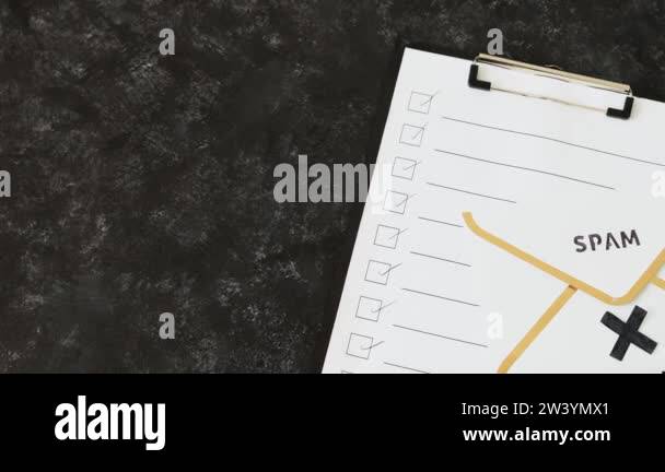 inbox organization and clean-up concept, email envelope crossed out ...