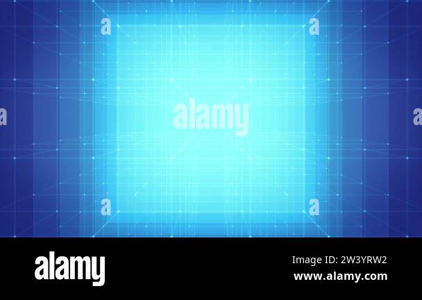 3d Cube Box With Glowing Strokes Zooming In Loop/ 4k animation of an ...