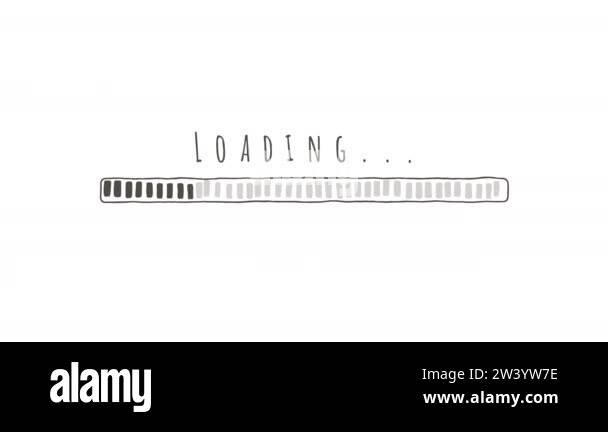 Loading Progress Bar Doodle Style Stopmotion Downloading Barloading Screen Pixelated Progress 8921