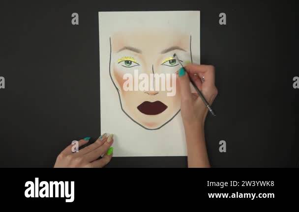 Drawing makeup Stock Videos & Footage - HD and 4K Video Clips - Alamy