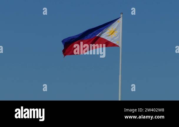 Philippine flag at Virgin Island in Panglao, Bohol the Philippines ...