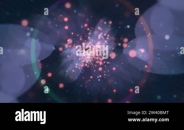 Space blue background with particles. Space azure dust with stars on ...