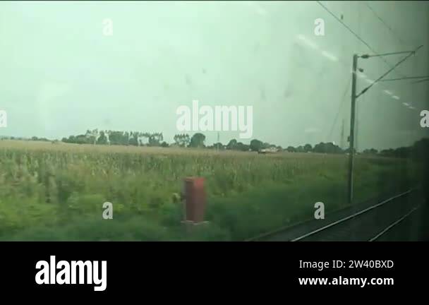 Beautiful Indian Train Journey through the Window Seat View. Looking ...