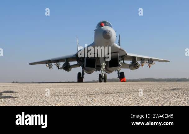 Russian Military Jet Armed with Real Weapons for Ground Attack MiG 29 ...