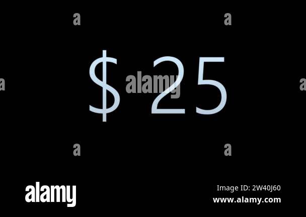 Colorful Animation of Dollars Counter. Currency Counter Isolated on ...