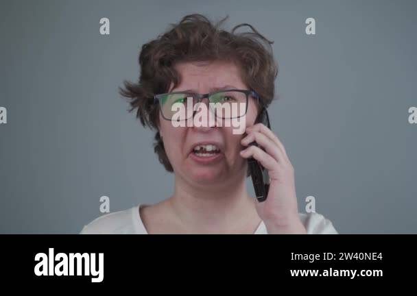 Crying with despair and pain, young woman, victim of domestic violence ...