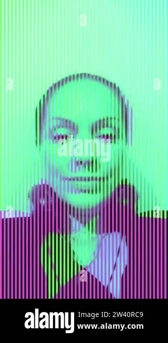 Authentication By Facial Recognition Concept Biometric Security System Face Scan Stock Video